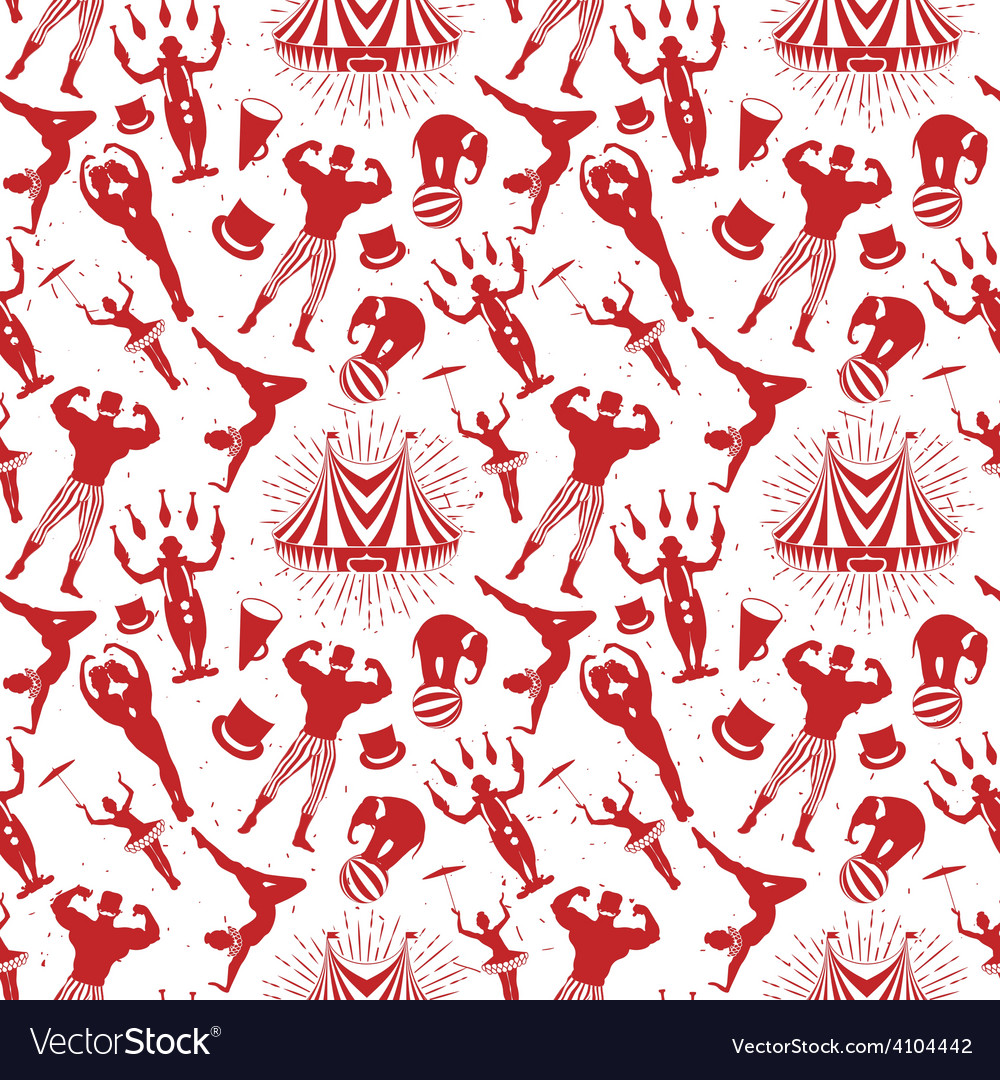 Circus Pattern Royalty Free Vector Image - VectorStock