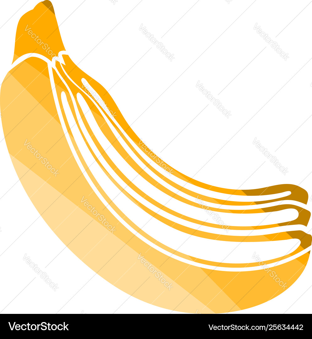 Icon of banana Royalty Free Vector Image - VectorStock