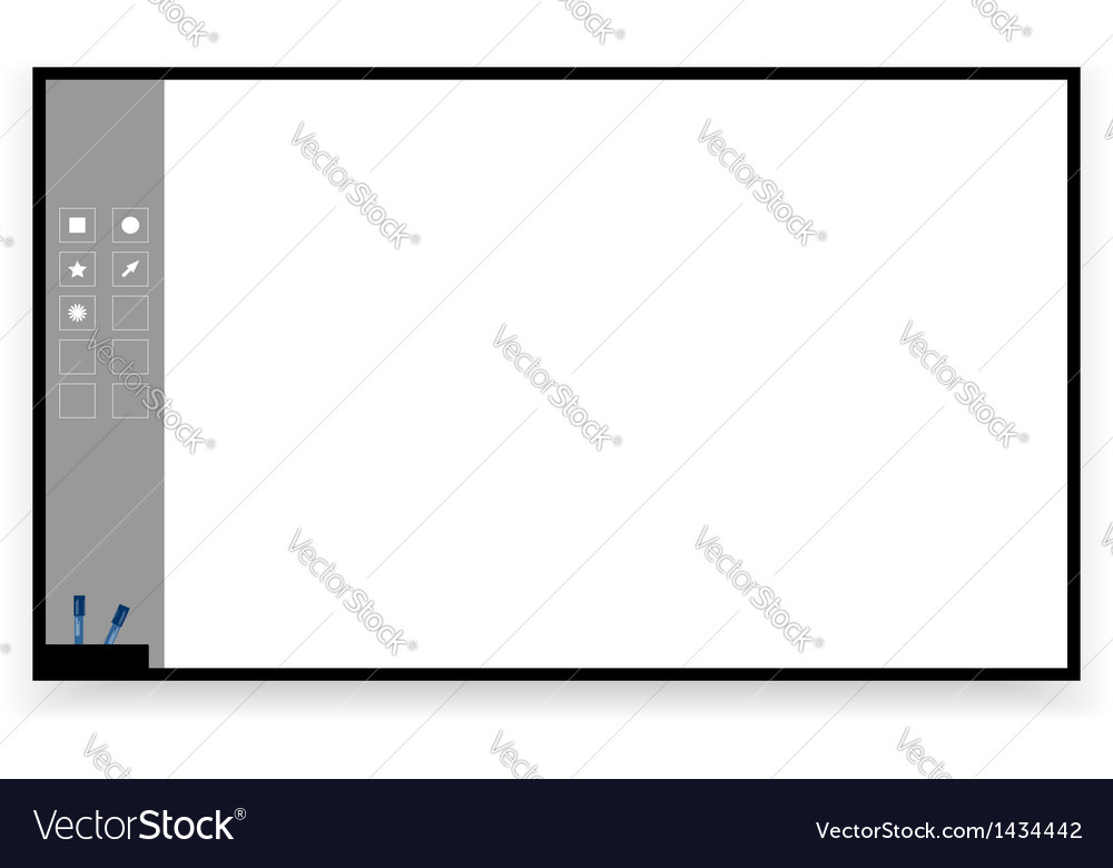 Interactive board Royalty Free Vector Image - VectorStock