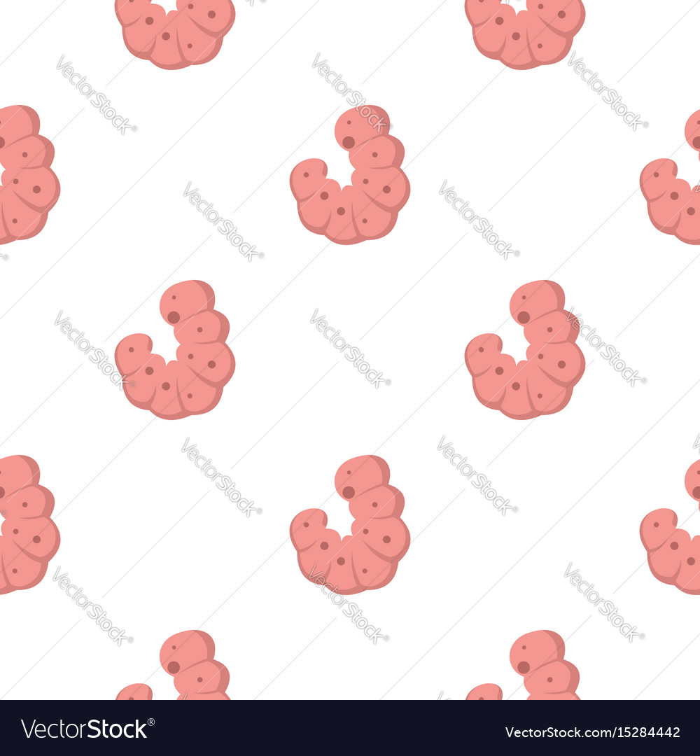 Maggot worm pattern seamless Royalty Free Vector Image