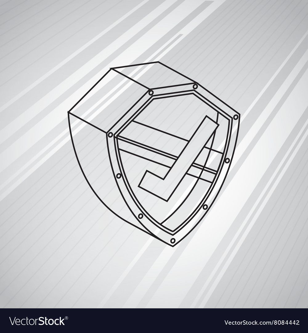 Security system design Royalty Free Vector Image