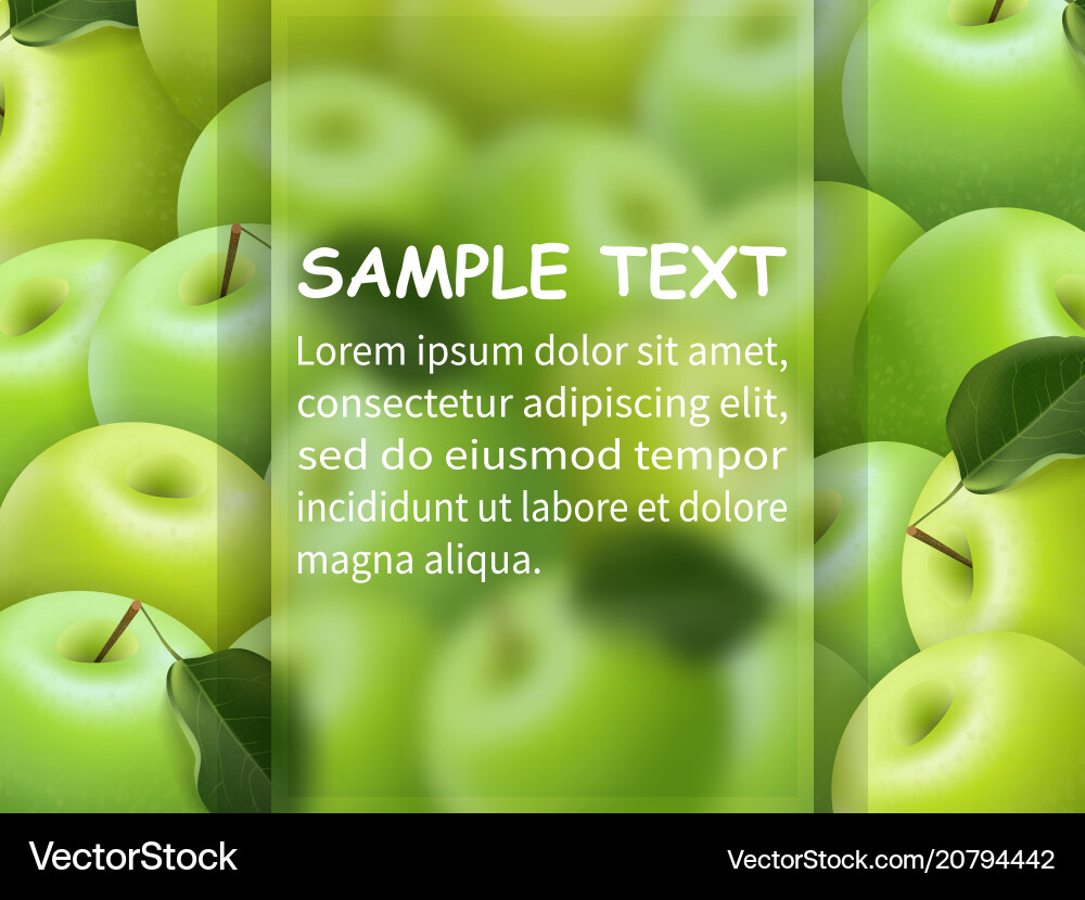 Template for design with frame for text Royalty Free Vector