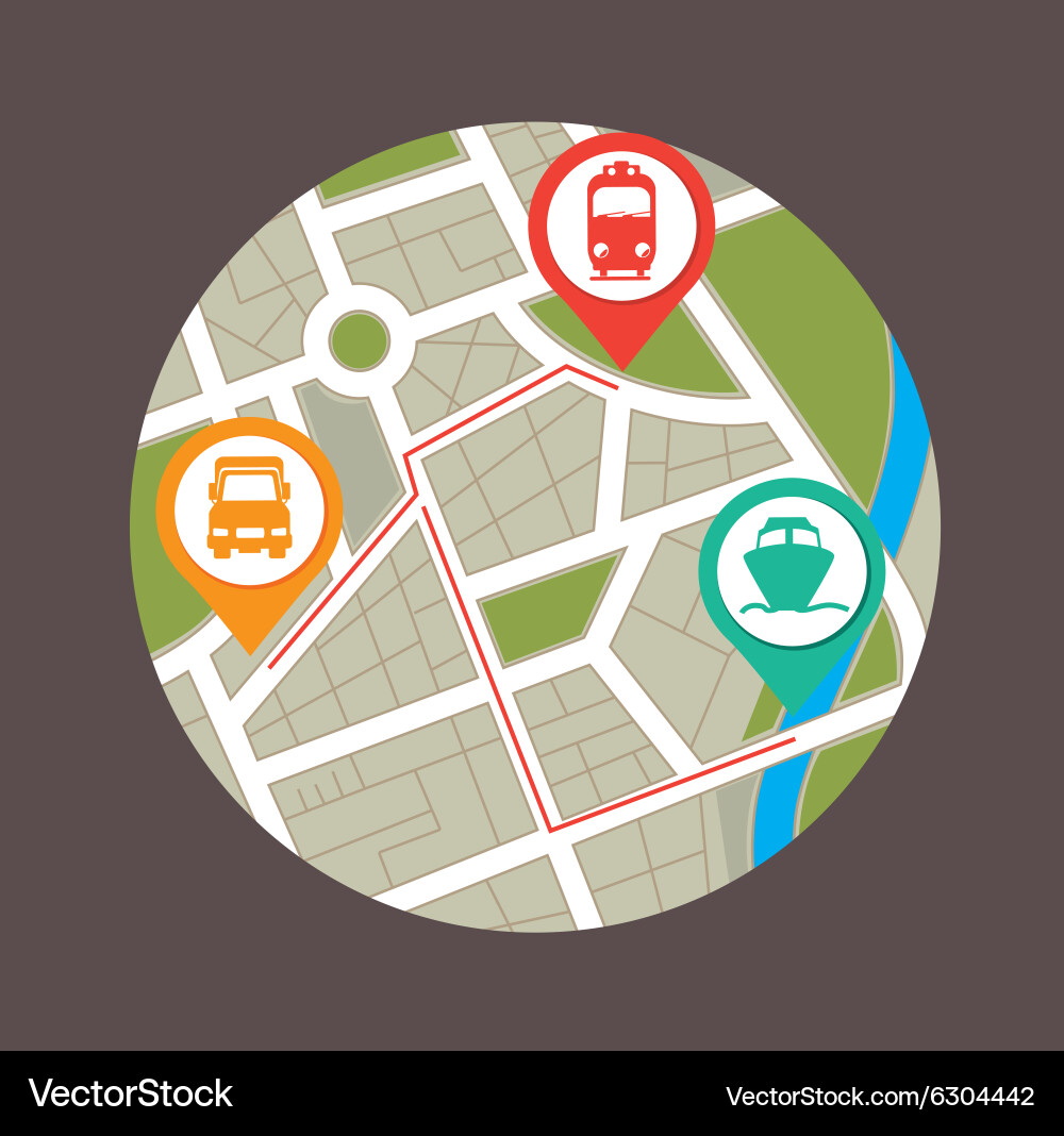 Transport delivery and shipping Royalty Free Vector Image