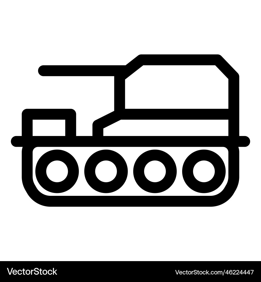 Advance heavy-duty main battle tank Royalty Free Vector