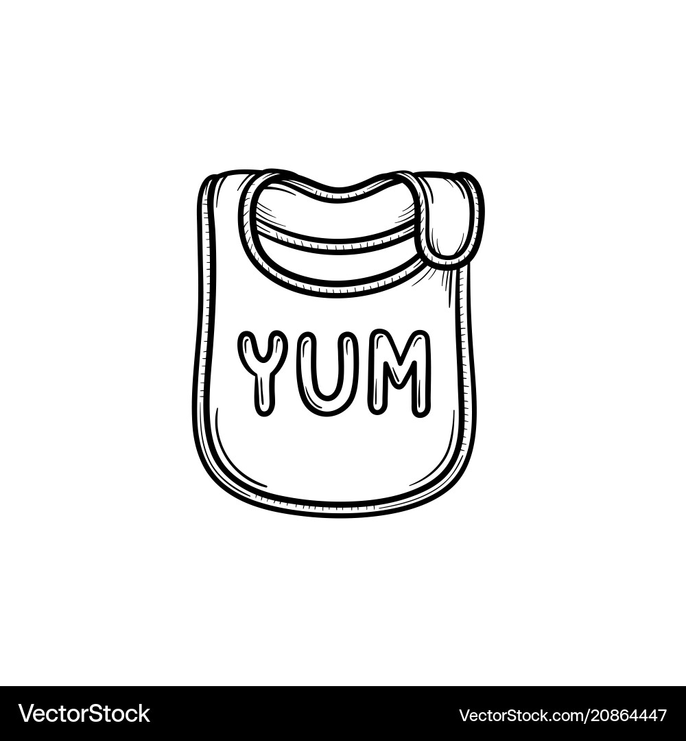 Baby Bib Outline
