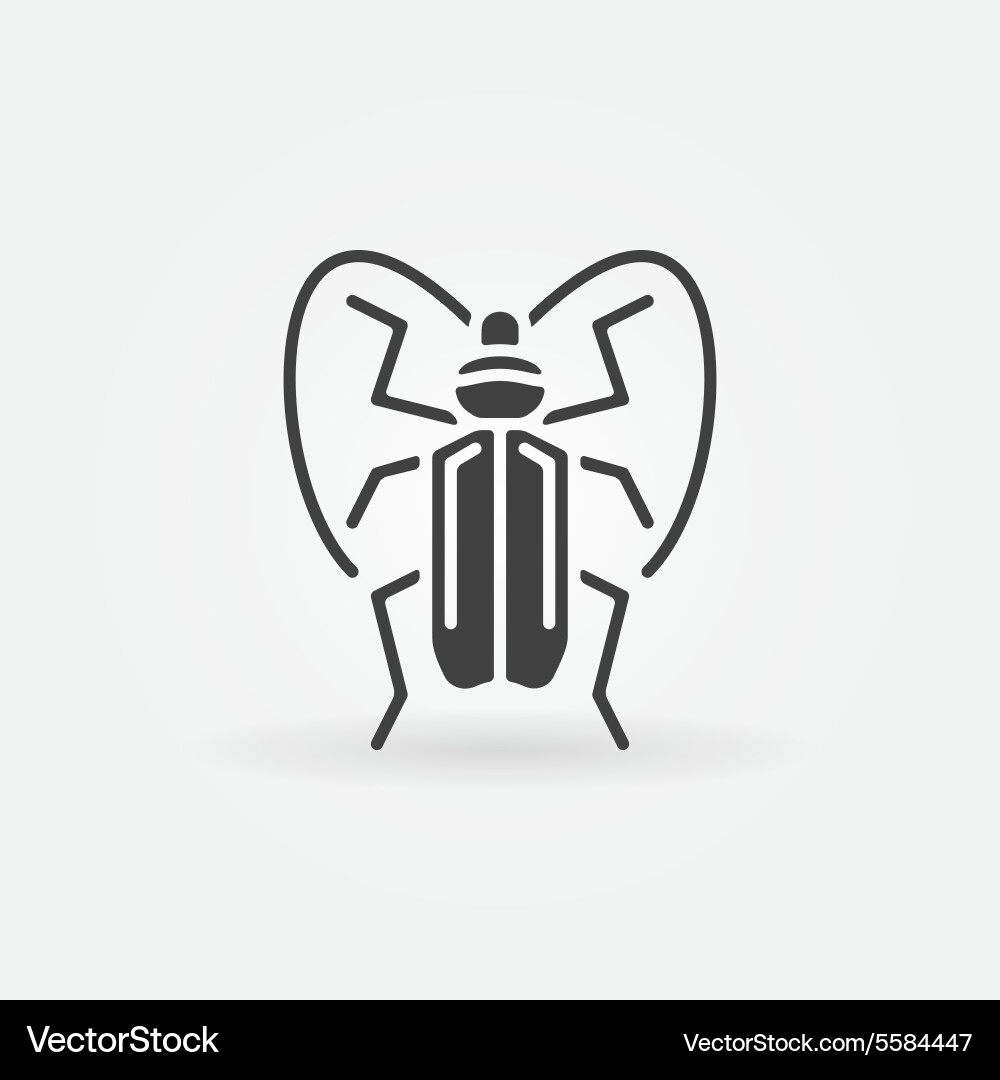 Bug or beetle icon Royalty Free Vector Image - VectorStock