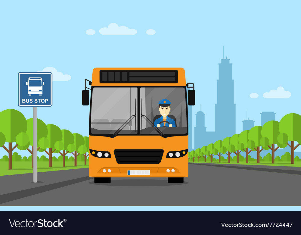 Bus driver Royalty Free Vector Image - VectorStock