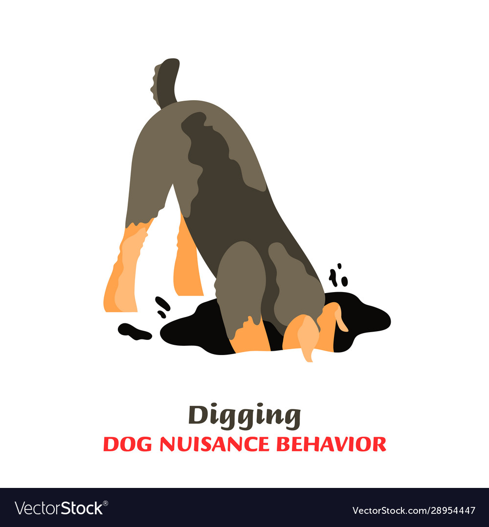 Dog behavior problems icon Royalty Free Vector Image