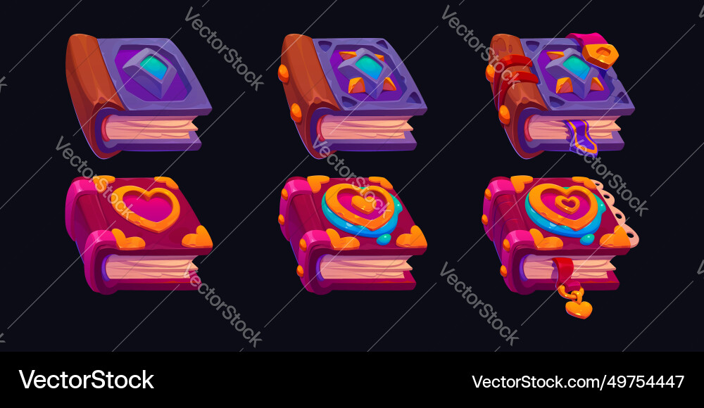 Magic book with hard cover and parchment Vector Image