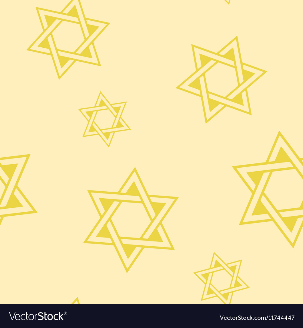Seamless pattern with star of david Royalty Free Vector