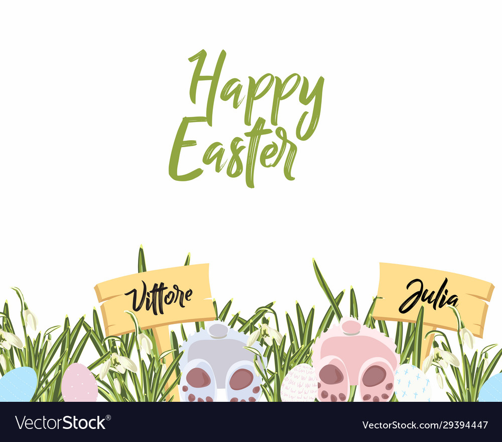 Template banner for easter or spring Royalty Free Vector