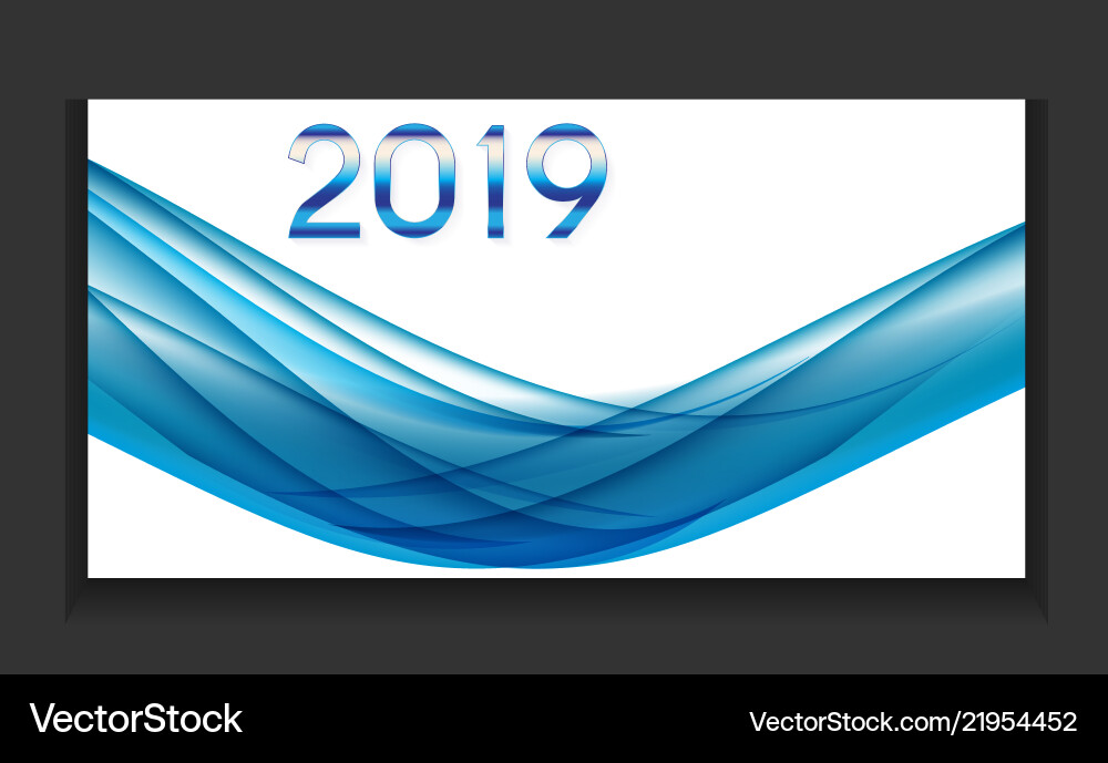 2019 abstract of new year Royalty Free Vector Image
