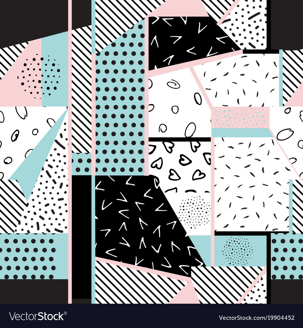 Memphis background Royalty Free Vector Image - VectorStock