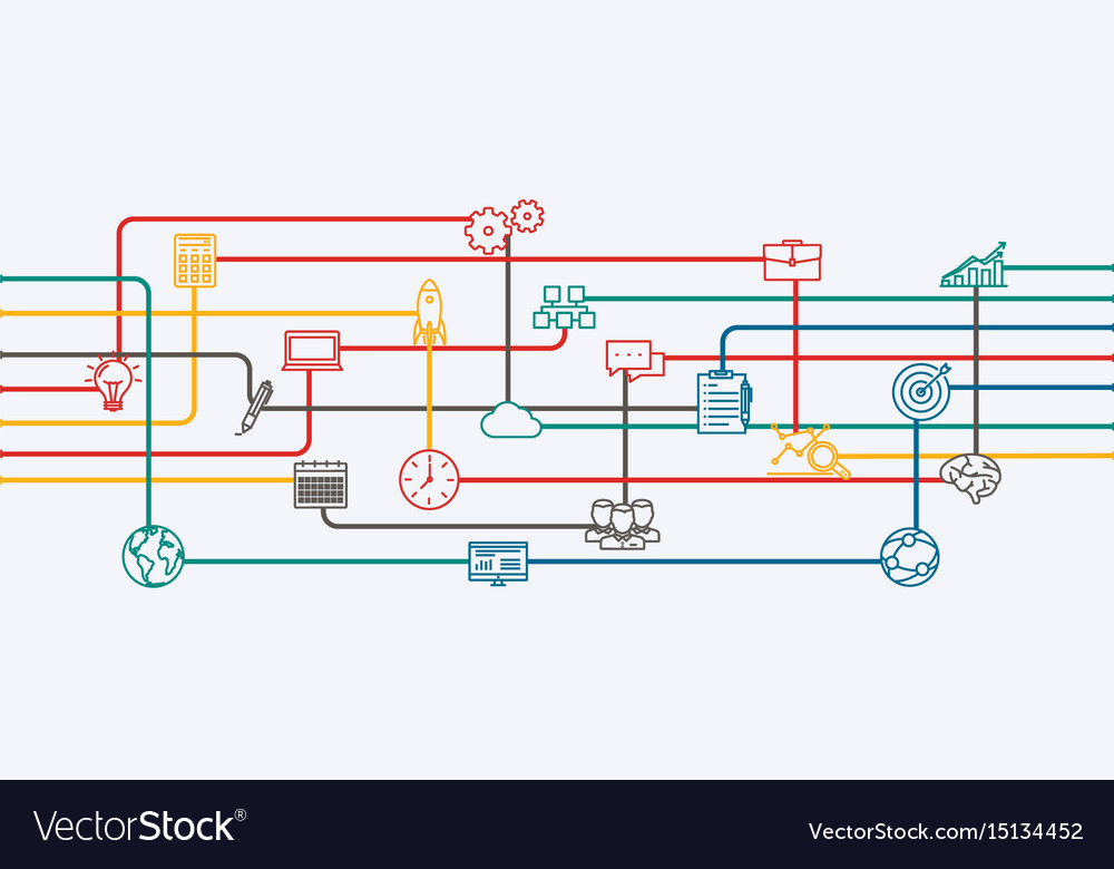 Network connections Royalty Free Vector Image - VectorStock