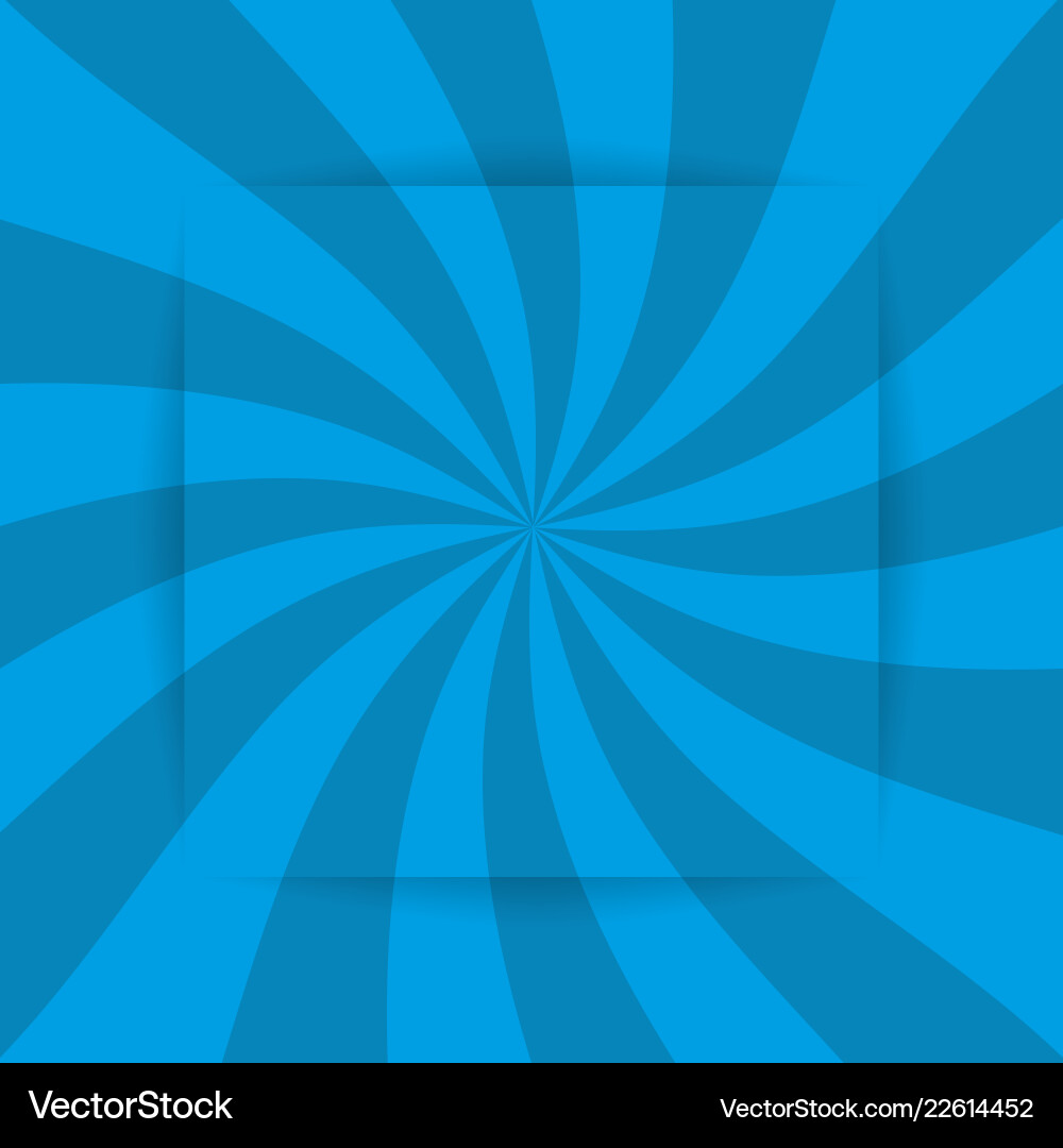 Retro blue ray background in vintage style Vector Image