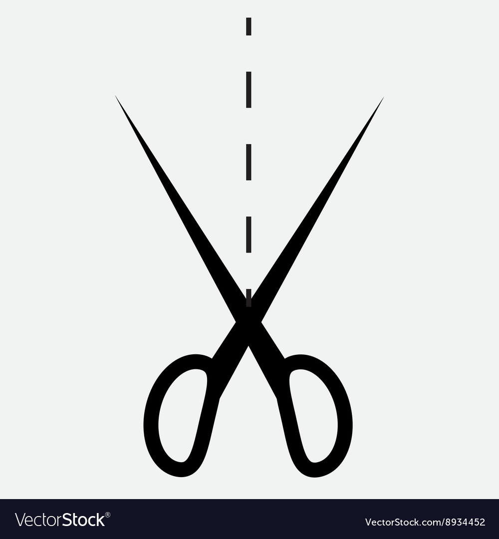 Scissors cutting icon Royalty Free Vector Image