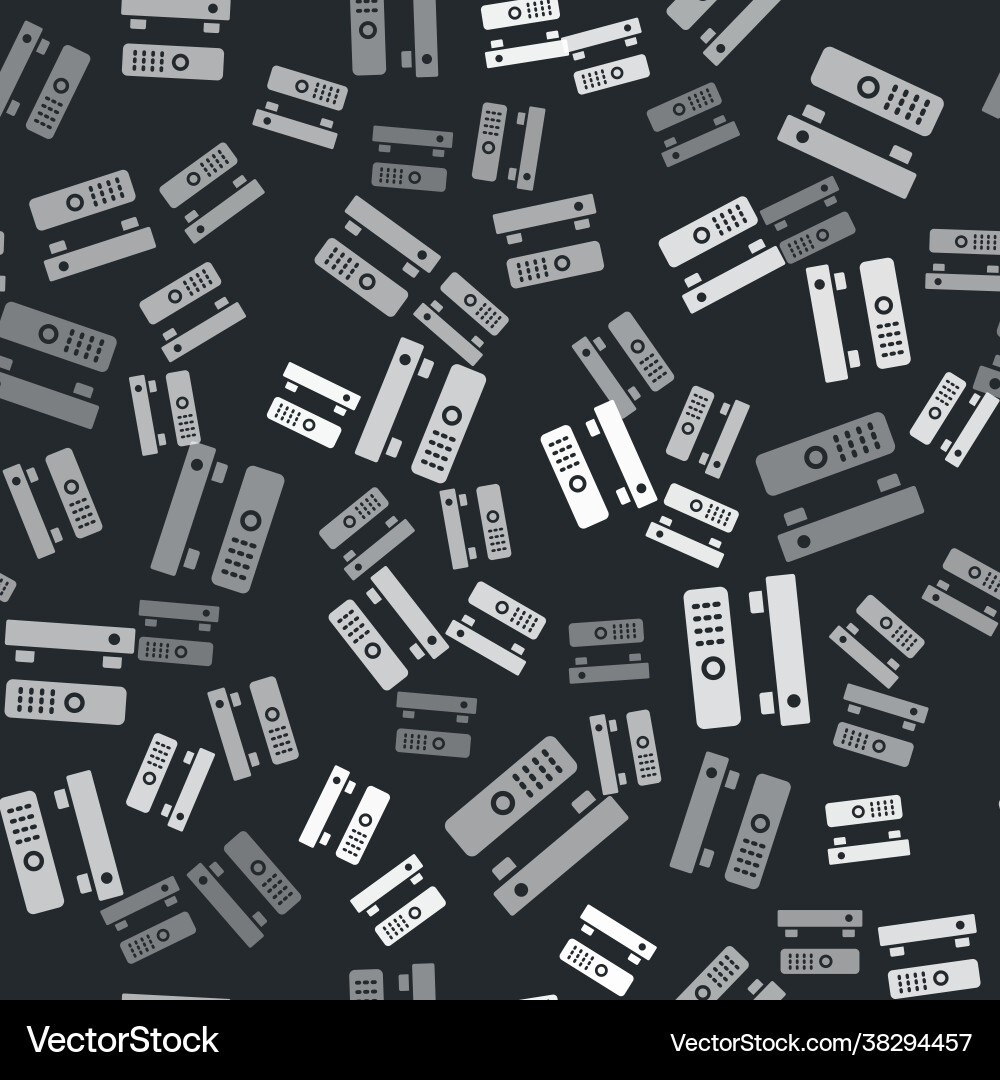 Grey multimedia and tv box receiver and player Vector Image