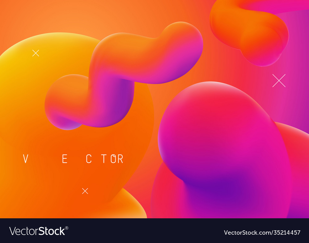 Modern abstract covers set cool gradient shapes Vector Image