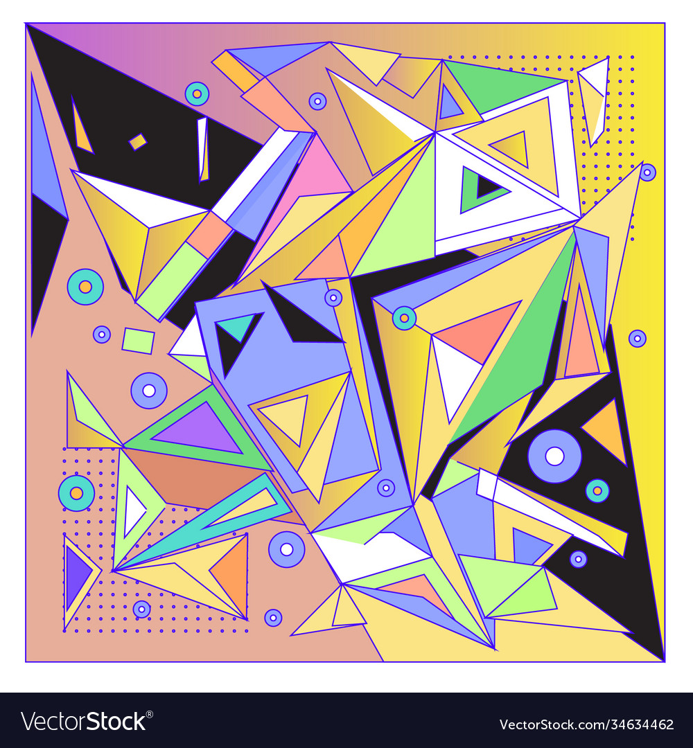 Abstract modern triangles background pattern Vector Image
