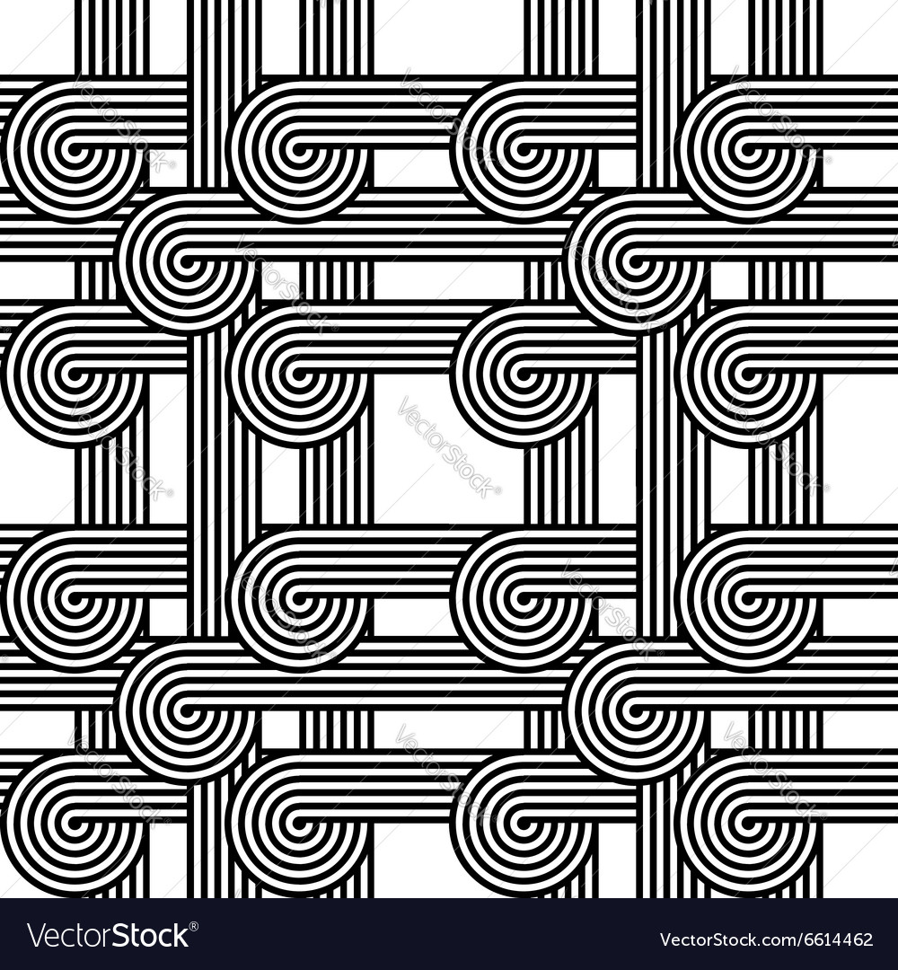 Design seamless monochrome geometric pattern Vector Image