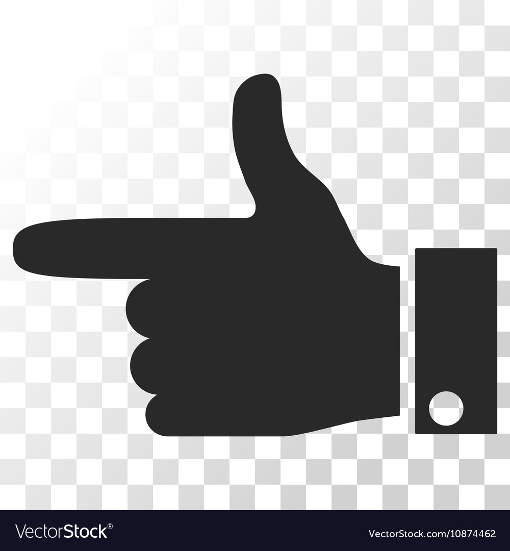 Hand pointer left icon Royalty Free Vector Image