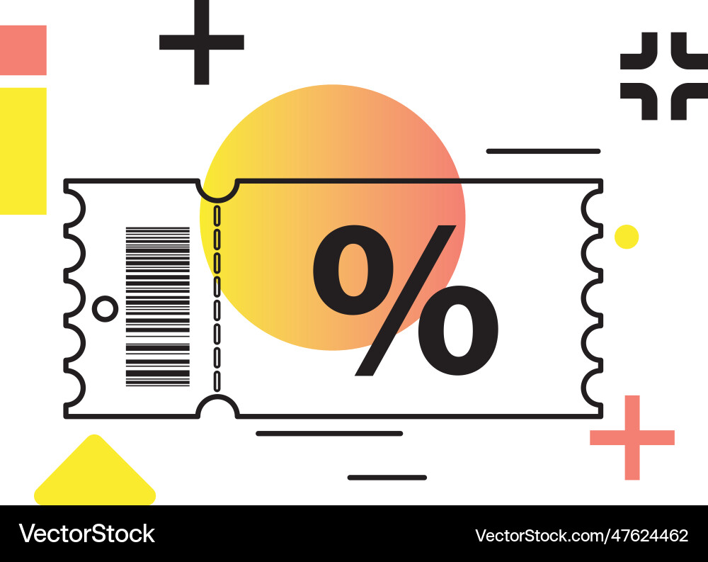 Isolated modern sale label icon Royalty Free Vector Image