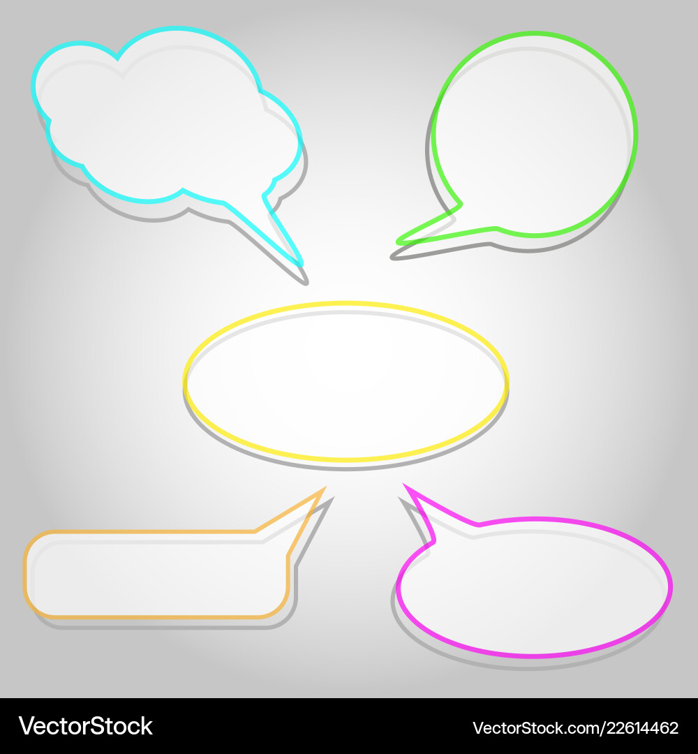 Labels in the form of an empty frame for your text