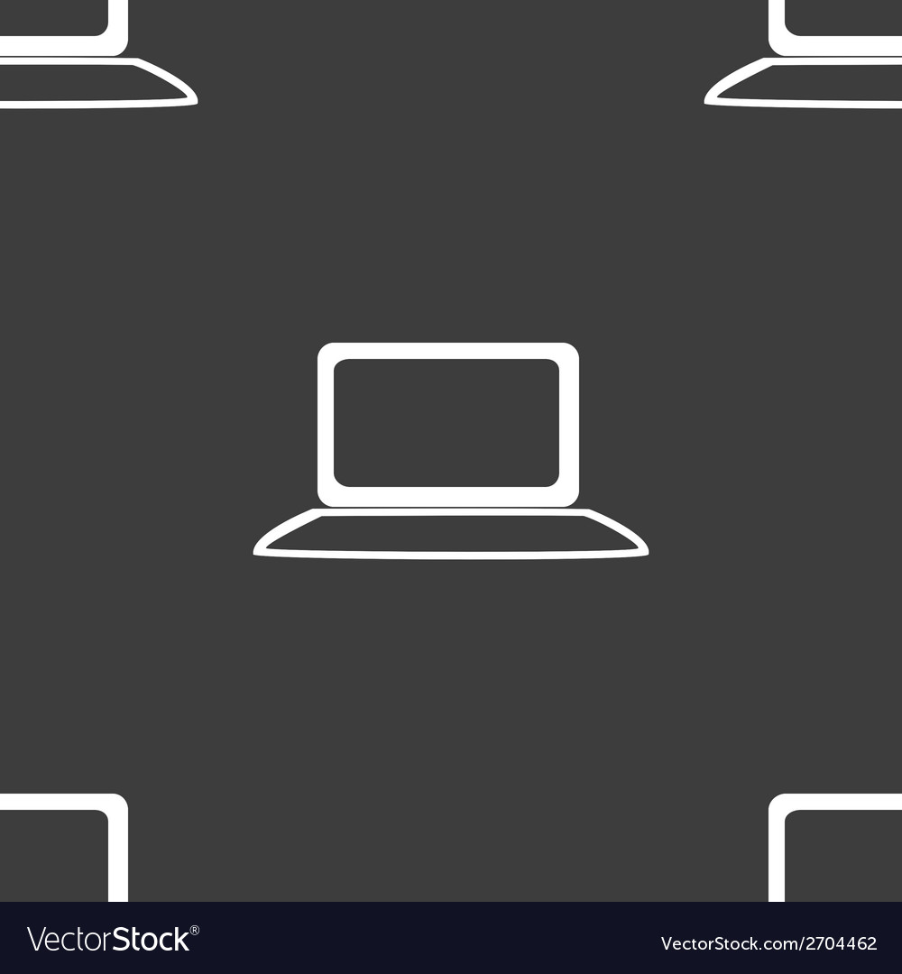 Notebook web icon flat design seamless gray Vector Image