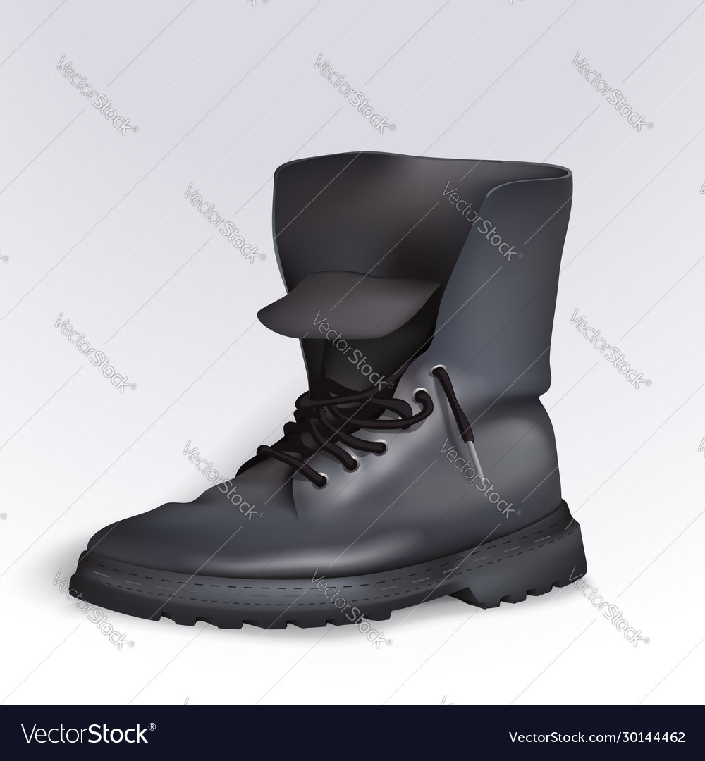 Old man boot Royalty Free Vector Image - VectorStock