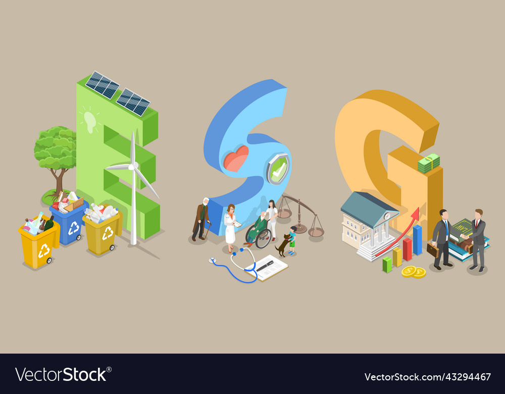 3d isometric flat conceptual Royalty Free Vector Image