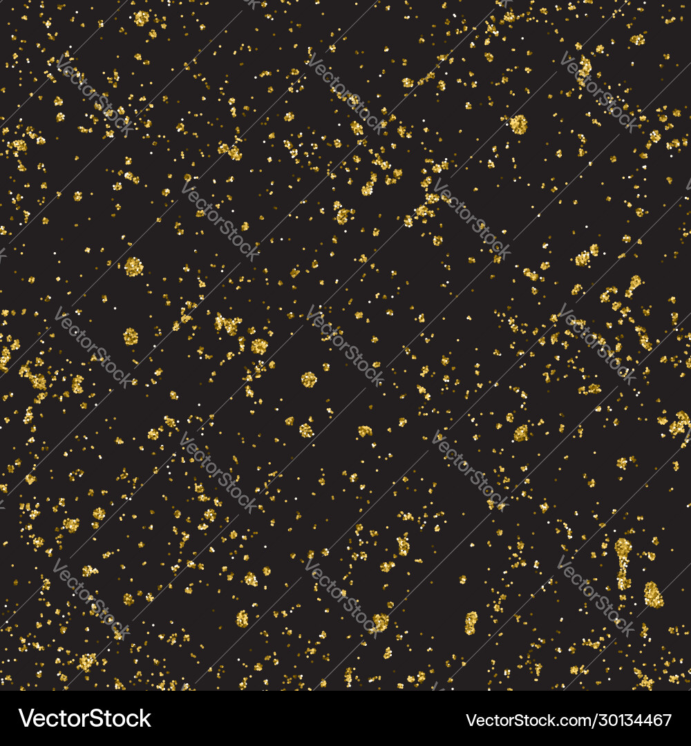 Abstract shiny golden textured dust spots Vector Image