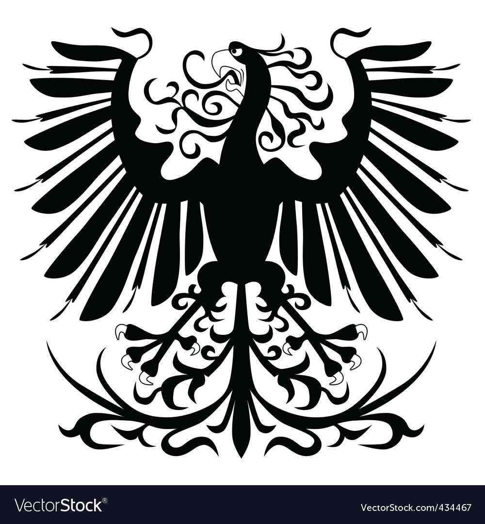 Heraldic eagle Royalty Free Vector Image - VectorStock