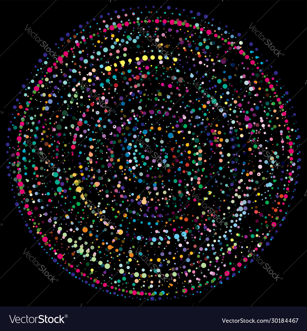 Random dots circles abstract speckles dotted Vector Image