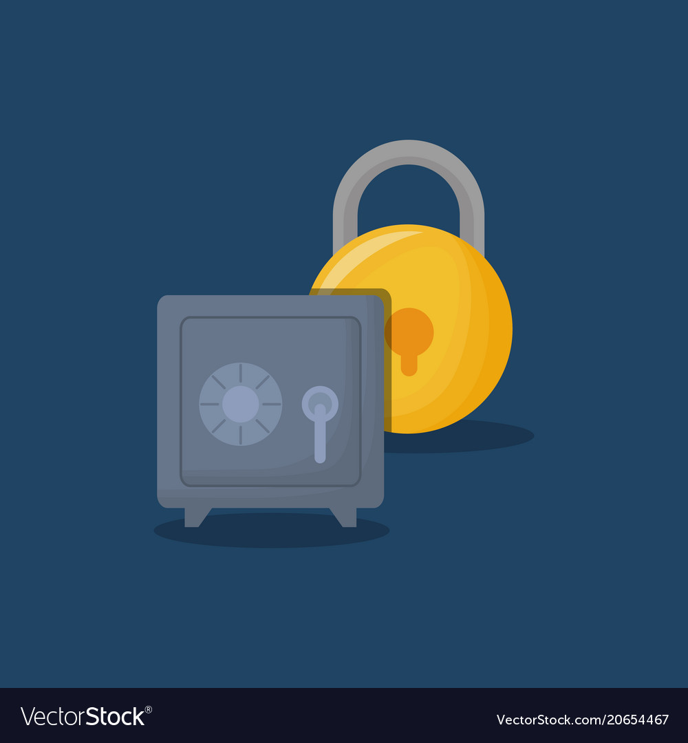 Security padlock icon Royalty Free Vector Image