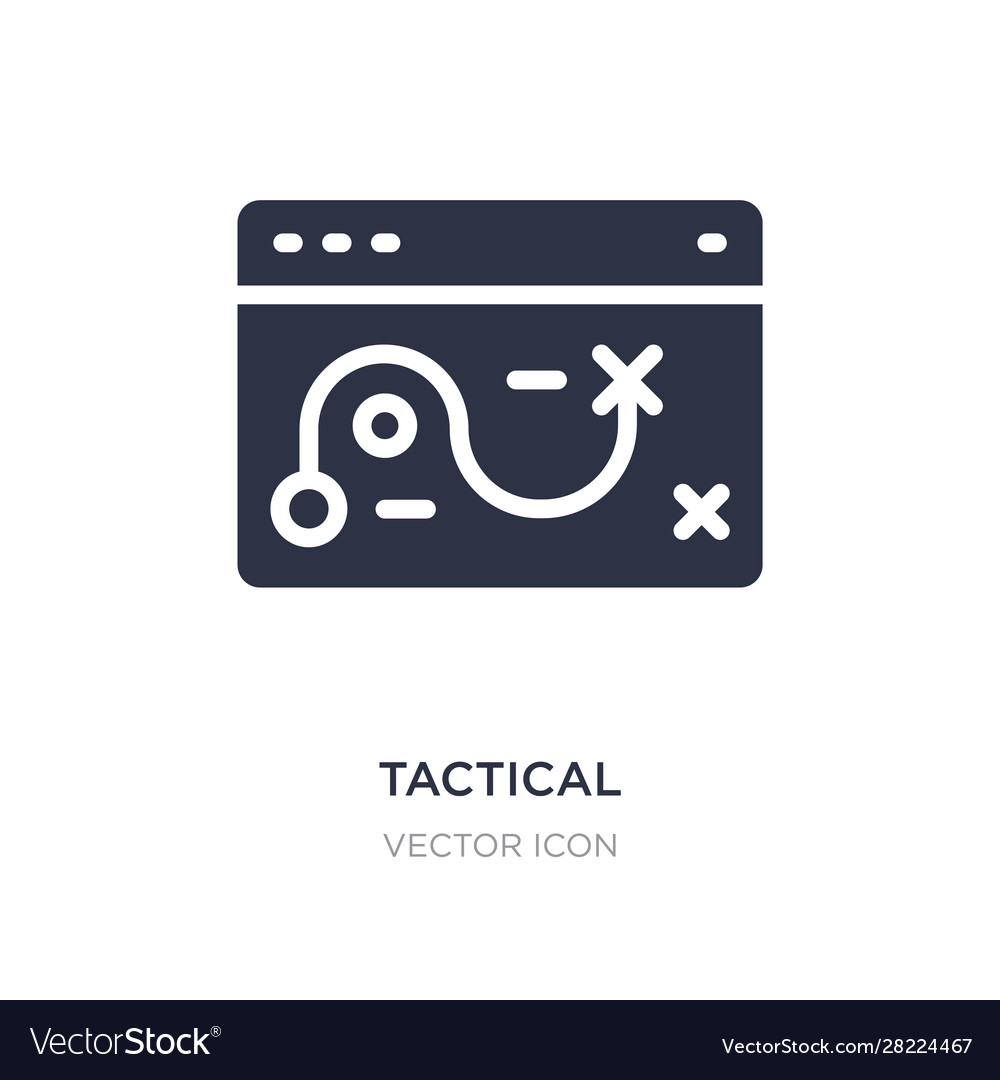 Tactical icon on white background simple element Vector Image