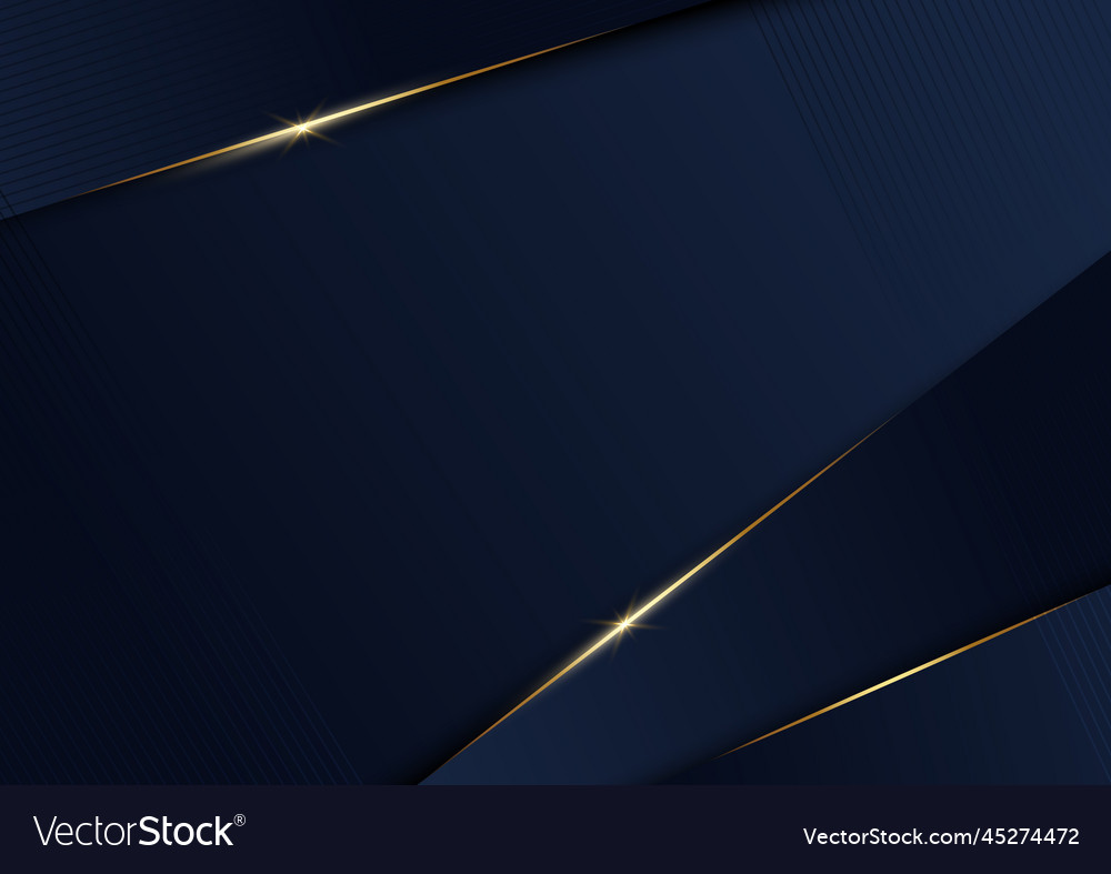 Abstract template dark blue geometric background Vector Image