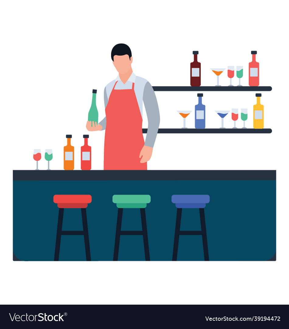 Bar services Royalty Free Vector Image - VectorStock