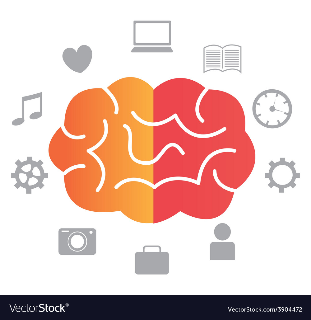 Brain design Royalty Free Vector Image - VectorStock
