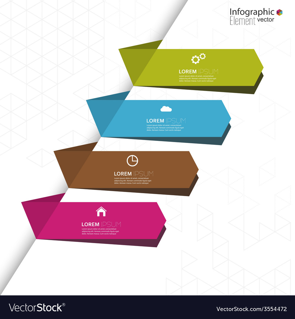Comparative chart with templates for presentation Vector Image