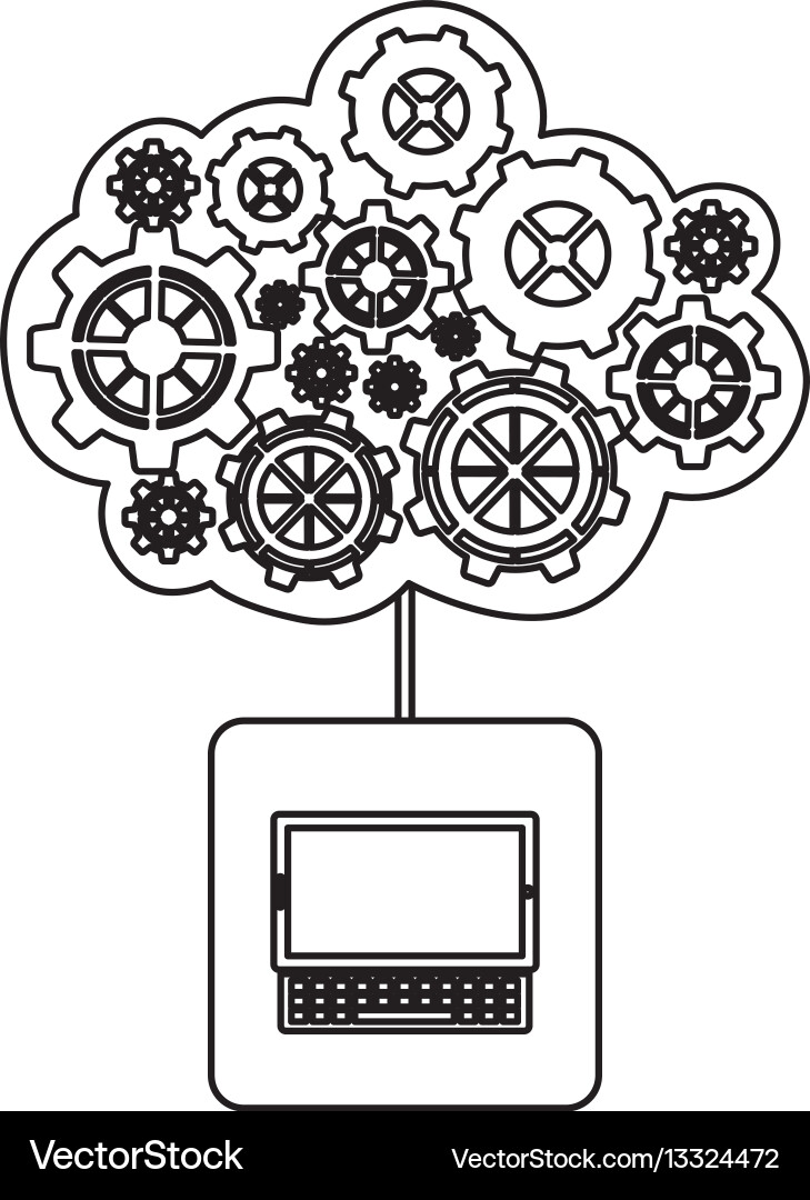 Concept of maintenance service tablet Royalty Free Vector