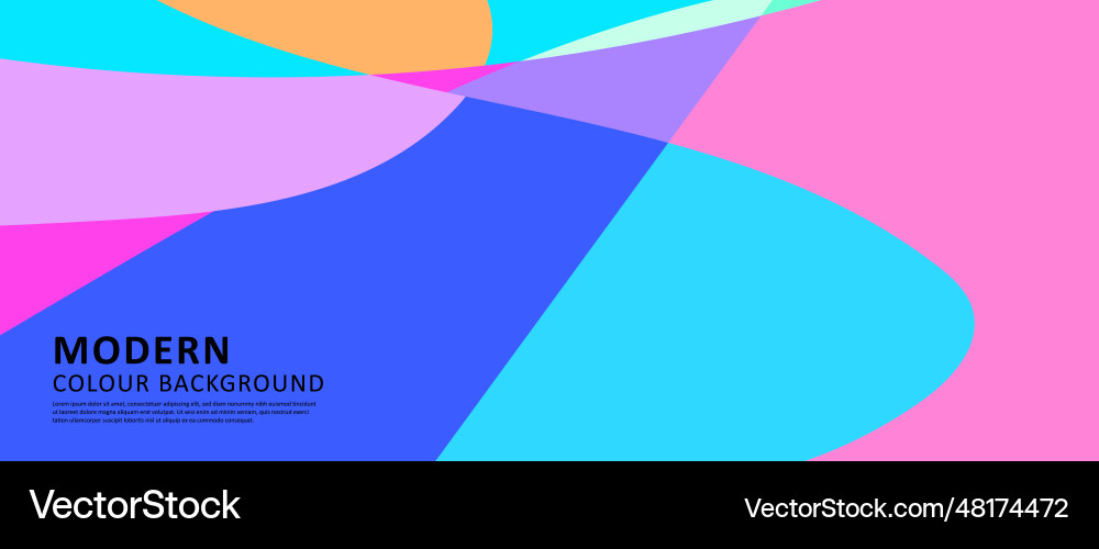 Design abstract colorful geometric and fluid Vector Image