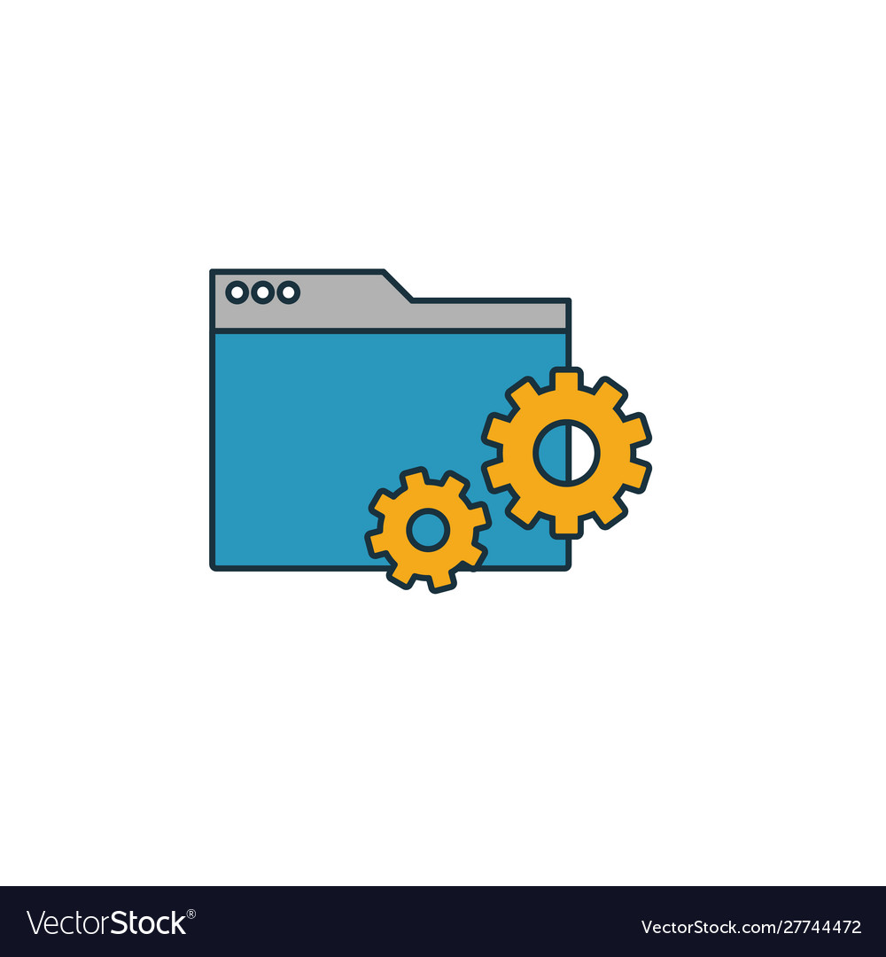 Development icon simple element from web Vector Image