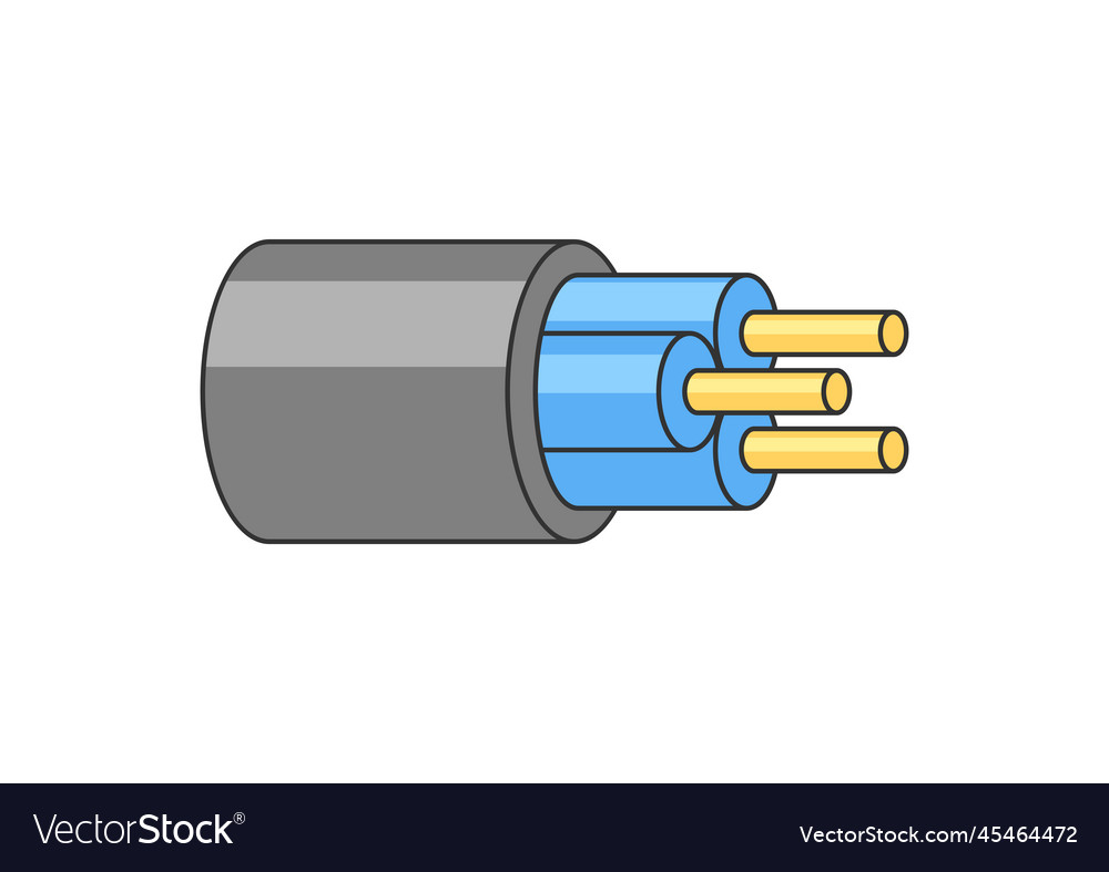 Electrical cable Royalty Free Vector Image - VectorStock