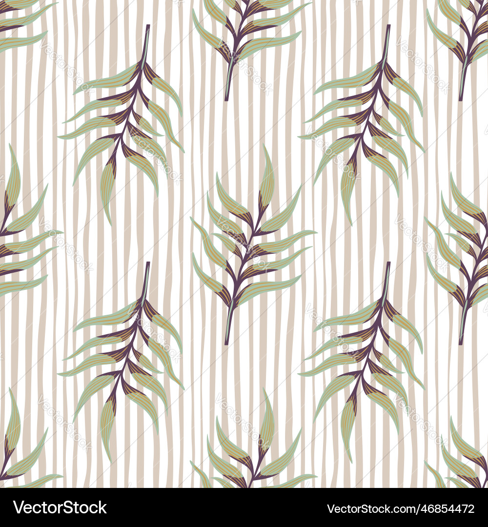 Fern leaf wallpaper abstract exotic plant Vector Image
