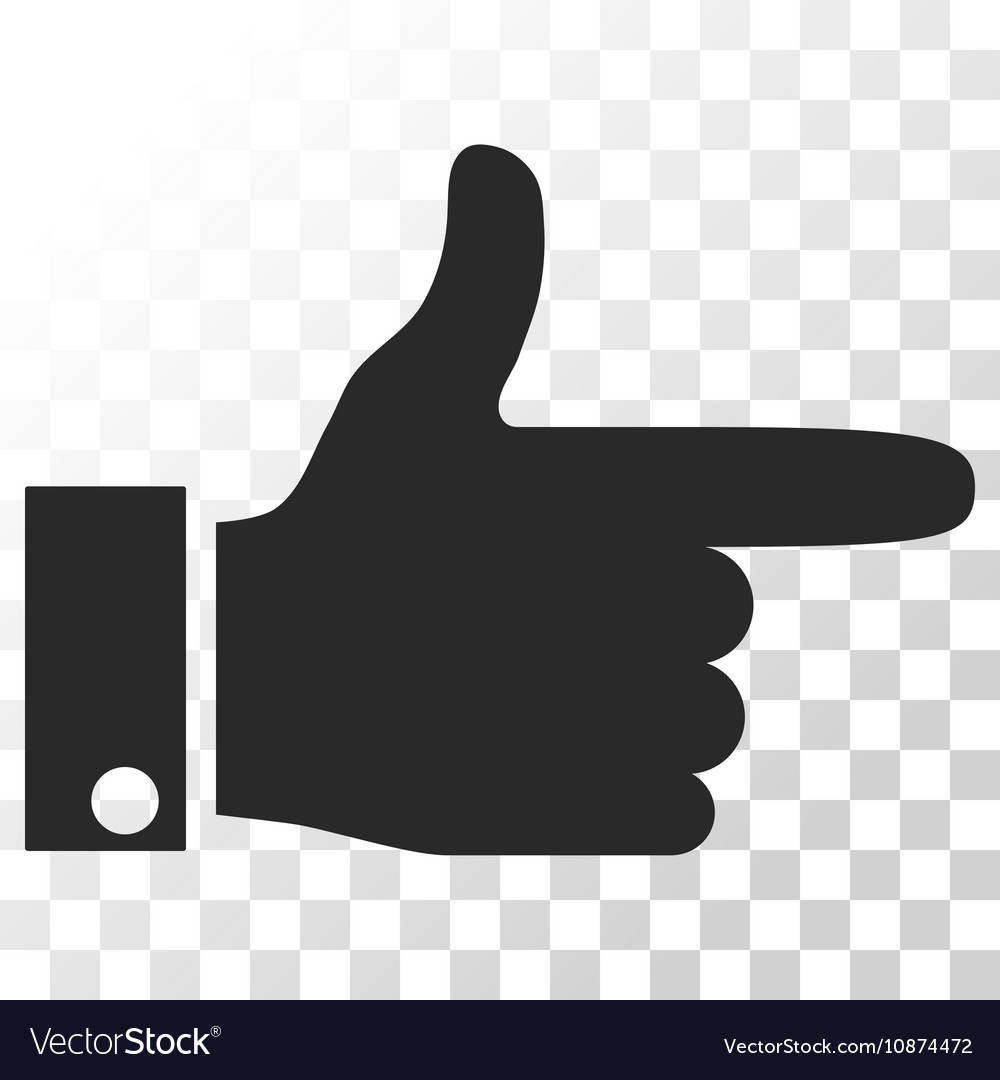 Hand pointer right icon Royalty Free Vector Image