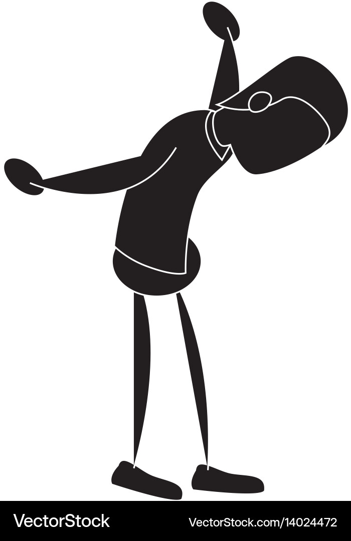 Human figure of man icon Royalty Free Vector Image