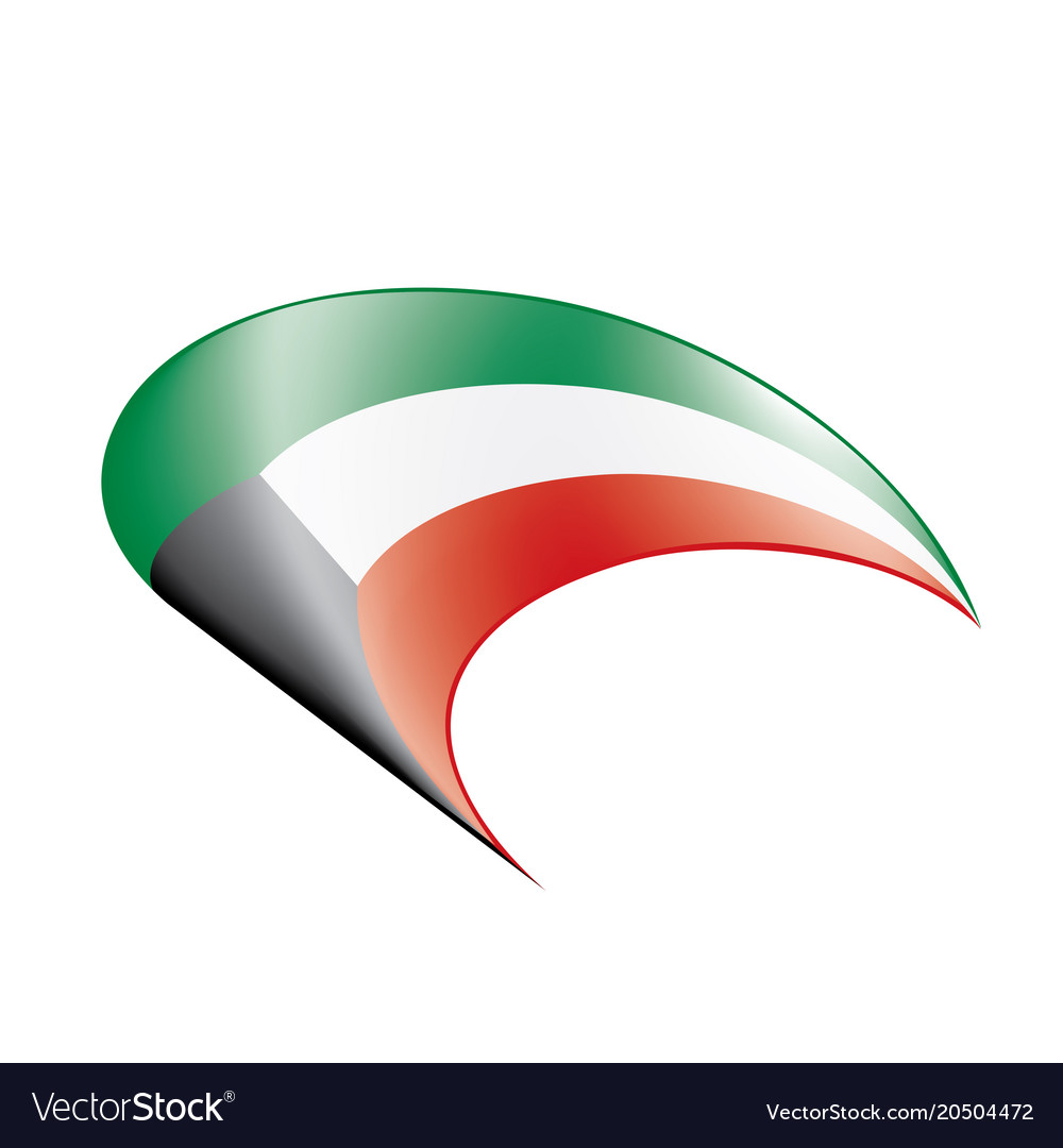Kuwait flag Royalty Free Vector Image - VectorStock