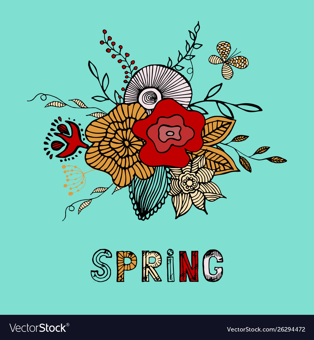 Spring card Royalty Free Vector Image - VectorStock