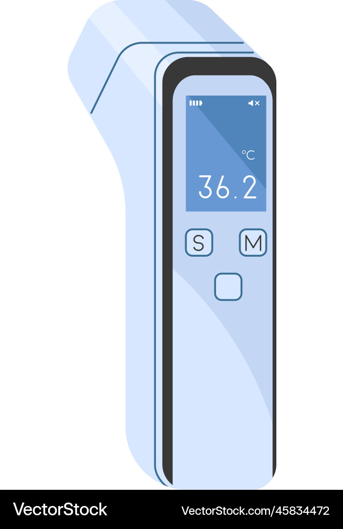 Thermometer showing temperature hand instrument Vector Image