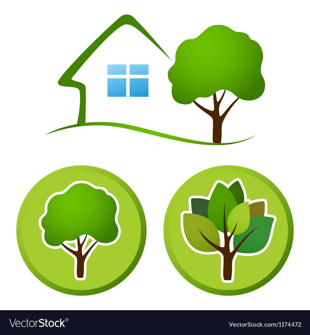 Tree emblem Royalty Free Vector Image - VectorStock